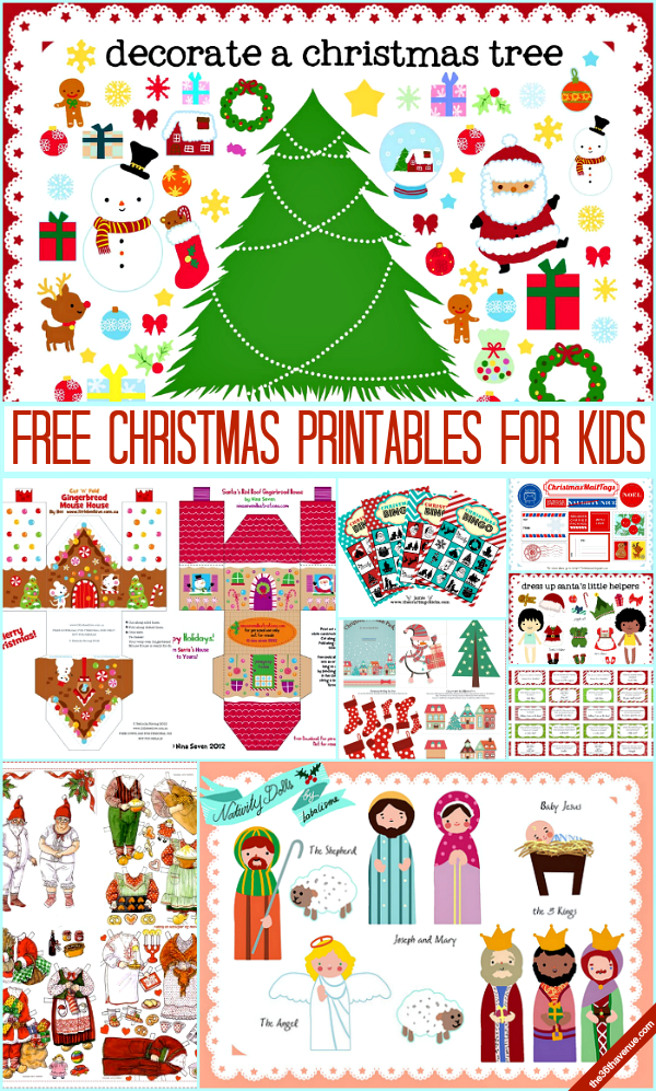 Free Printable Christmas Kids Activities