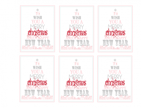 Free Printable: Merry Christmas & Happy New Year. | The 36th AVENUE