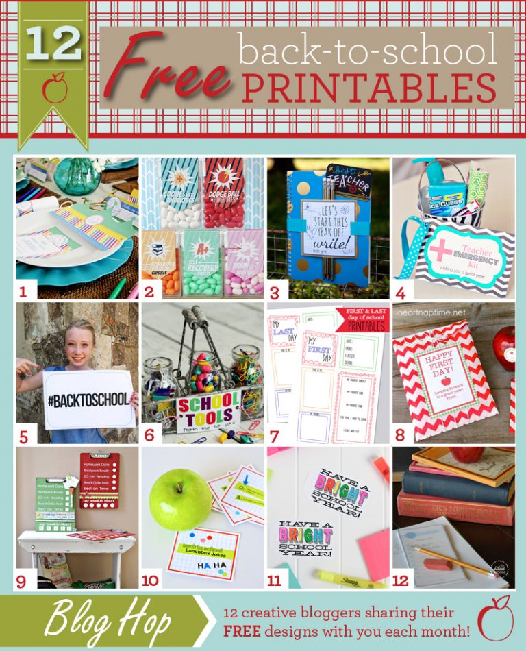 Back to School Chart Printable | The 36th AVENUE