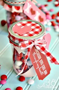 Free Valentine Printable and Heart Candy Jar | The 36th AVENUE
