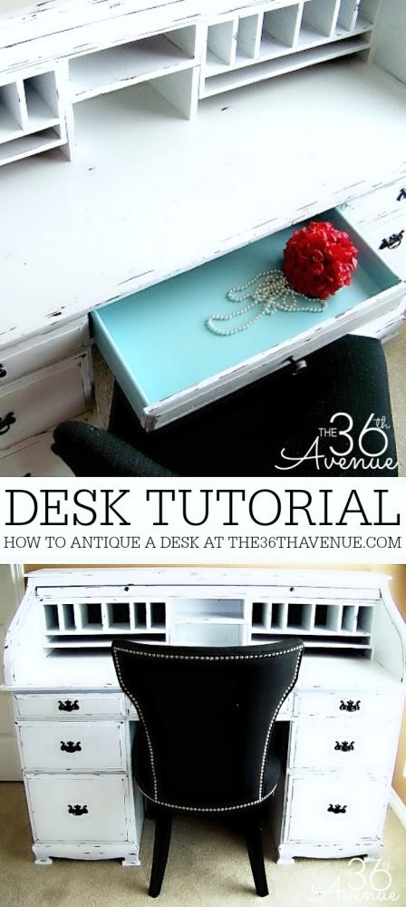 How to Paint Furniture – Desk Makeover | The 36th AVENUE