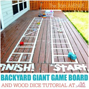 Kid Activities – Backyard Giant Game Board | The 36th AVENUE