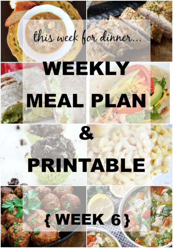 Weekly Meal Plan – Week 6 | The 36th AVENUE