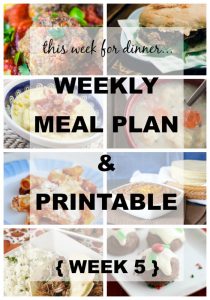 Weekly Meal Plan – Week 5 | The 36th AVENUE